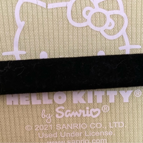 Sanrio | Dresses | Sanrio Junior Hello Kitty Logo Lime Green Ribbed ...